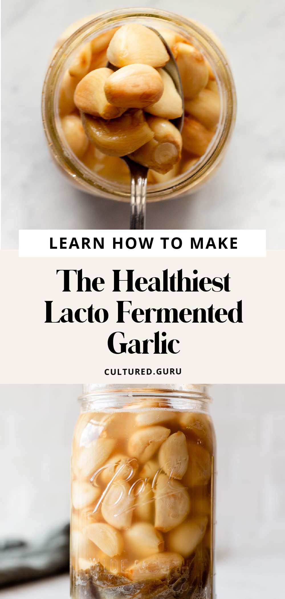 The Healthiest Lacto Fermented Garlic Recipe • Cultured Guru