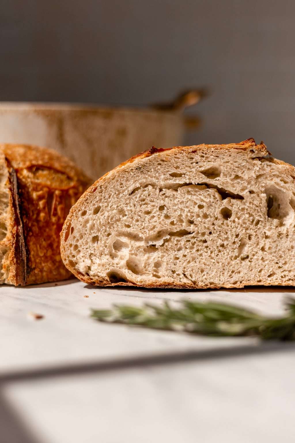 Rustic Rosemary Sourdough Bread • Cultured Guru