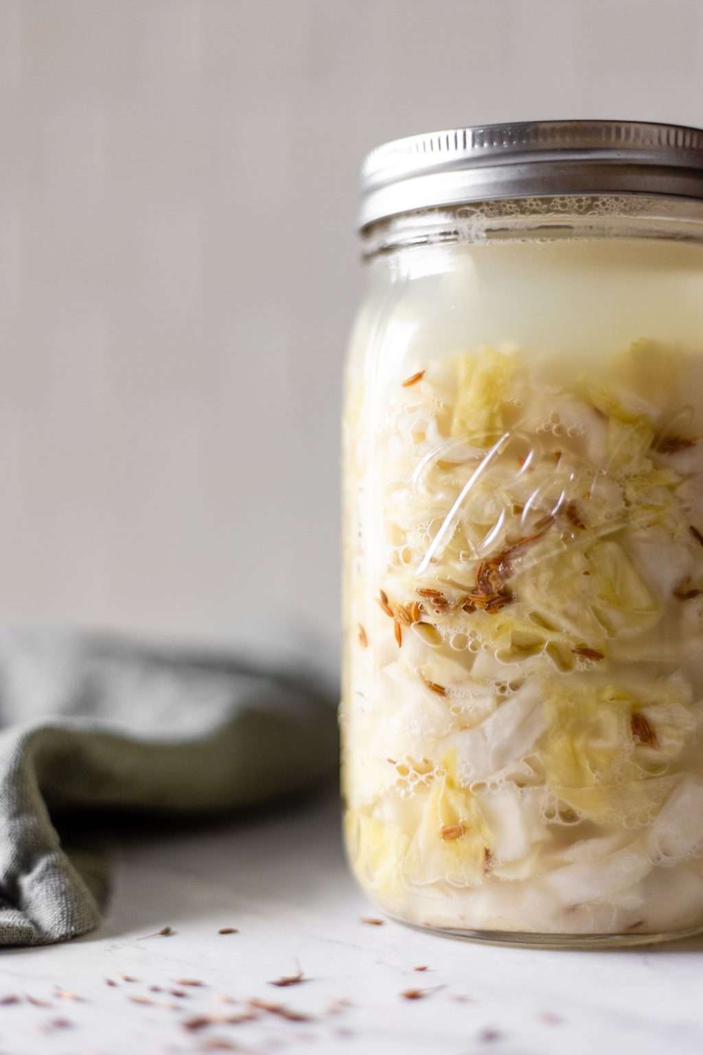 How to Make Old Fashioned Sauerkraut with Caraway Seeds