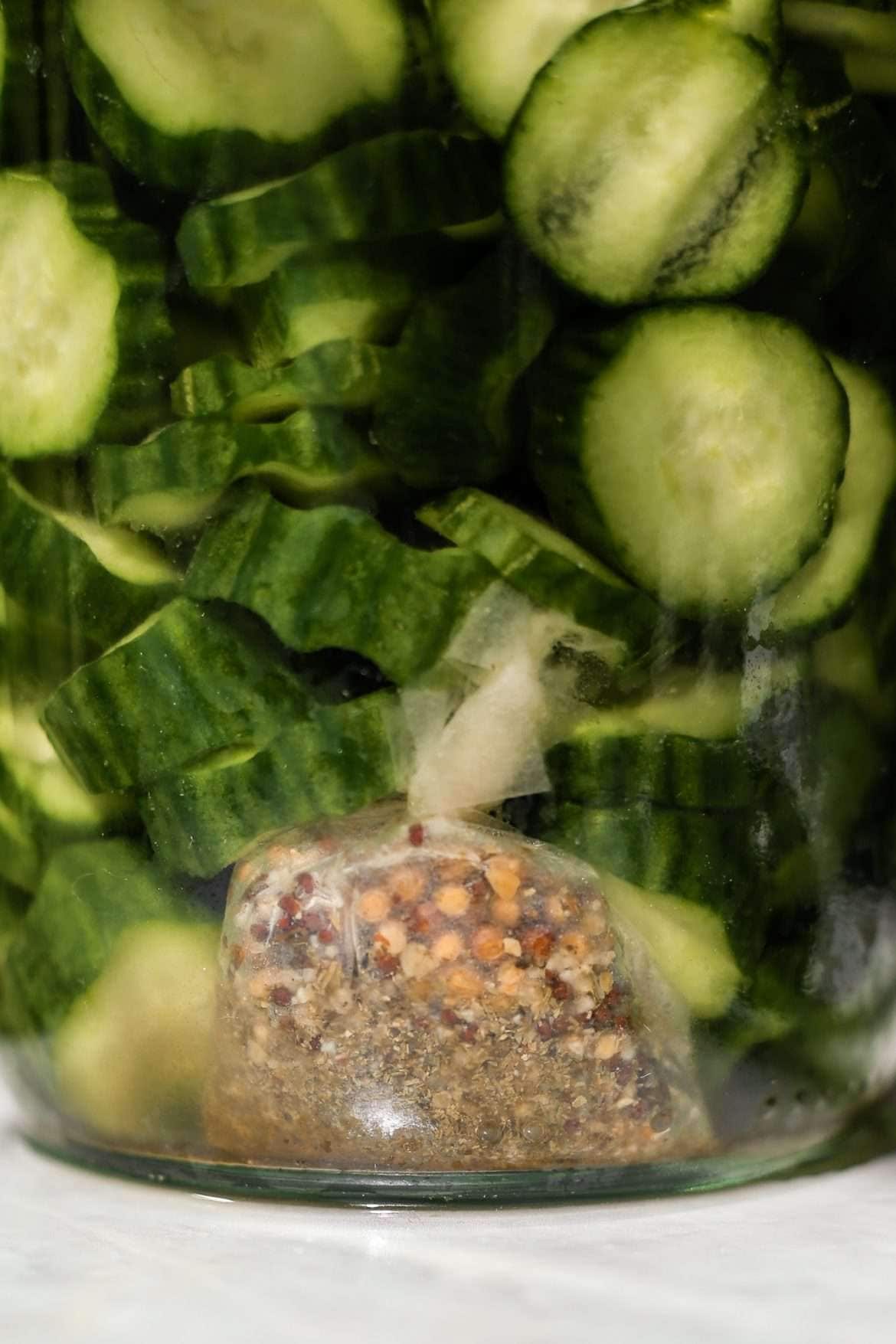 Fermented Cucumbers: Fermenting Sliced Cucumbers Two Ways