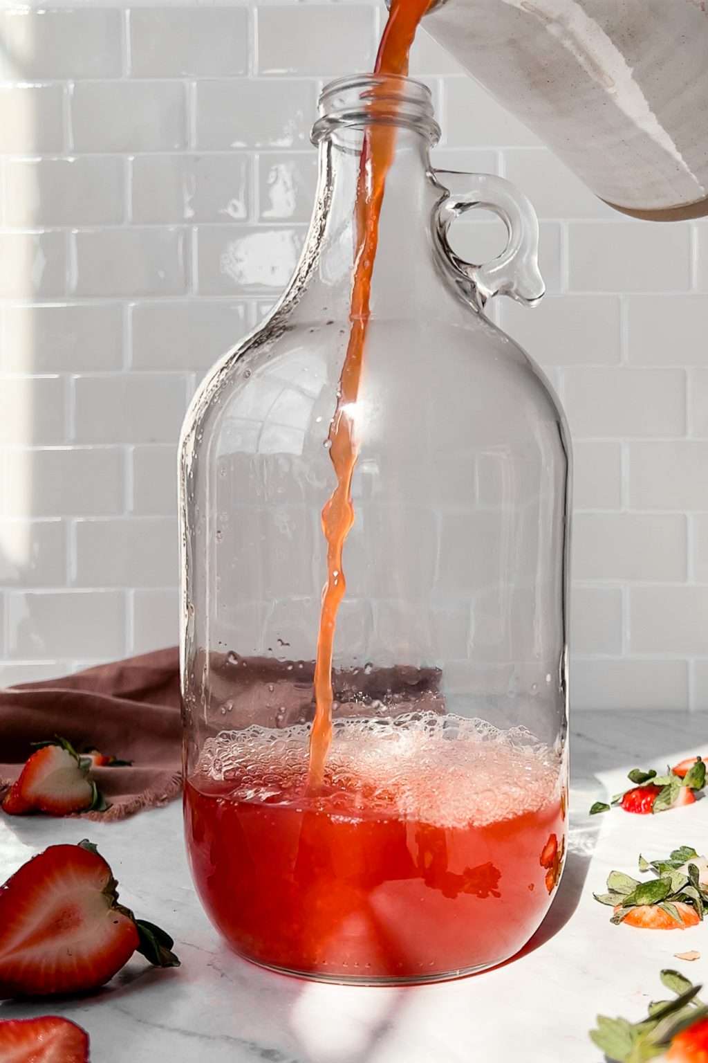 Hard Strawberry Cider Recipe Fermented With Fresh Berries