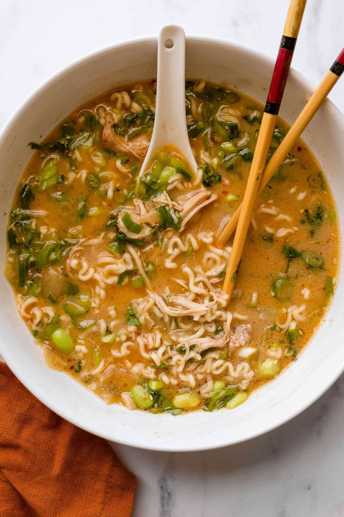 Creamy Chicken Ramen Slow Cooker Recipe • Cultured Guru