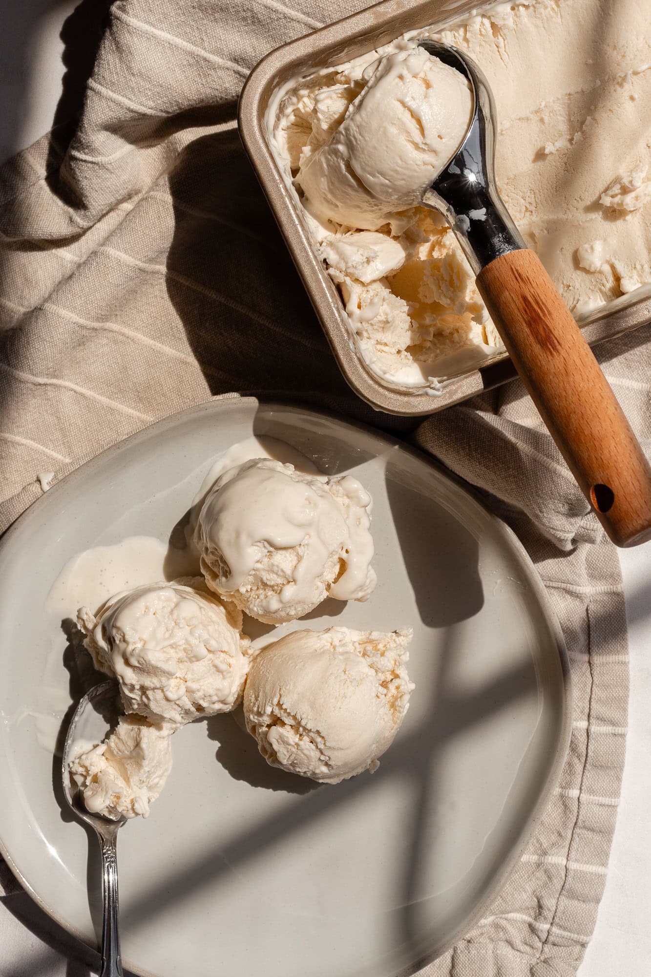 Cottage Cheese Ice Cream with Brown Butter and Vanilla