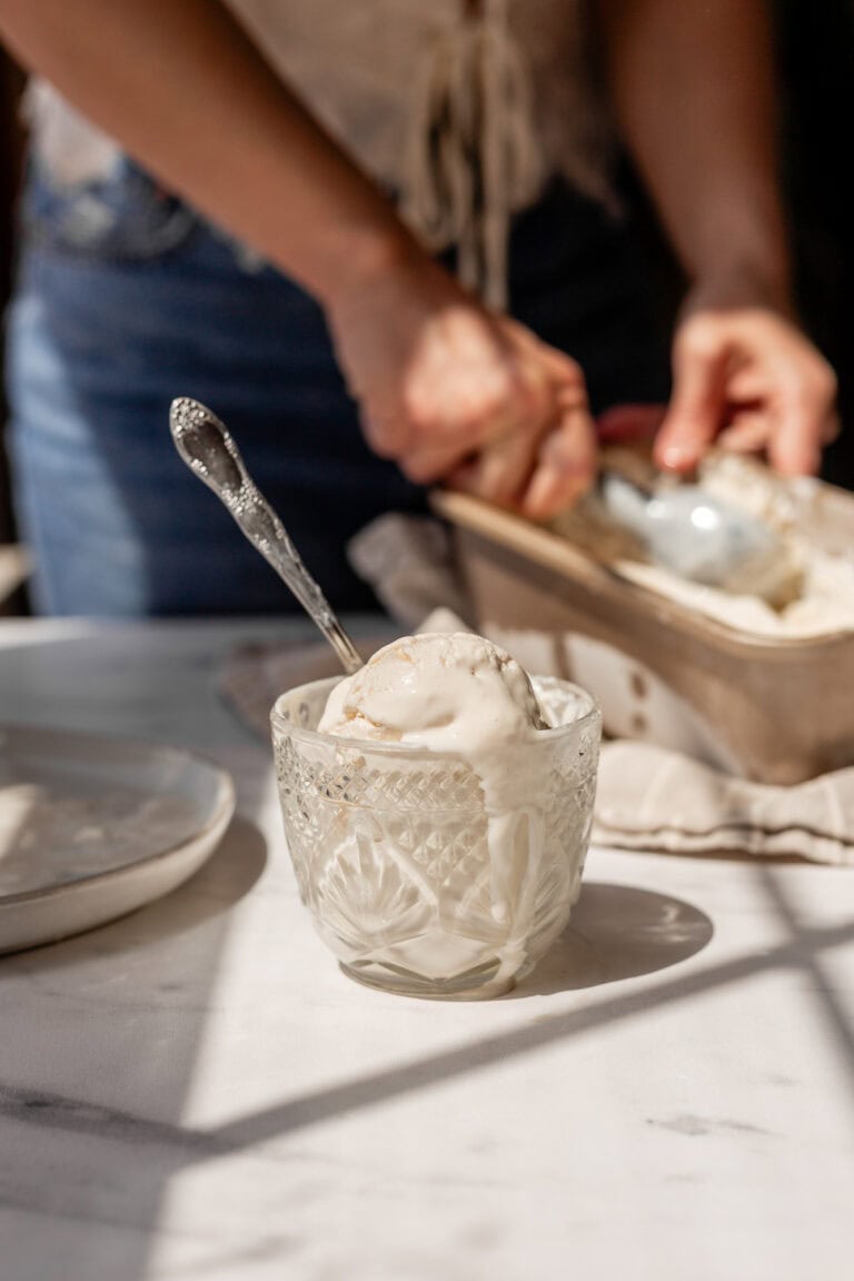 Cottage Cheese Ice Cream with Brown Butter and Vanilla