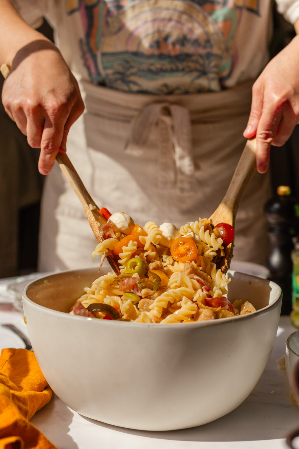 Italian Deli Pasta Salad with Fermented Giardiniera